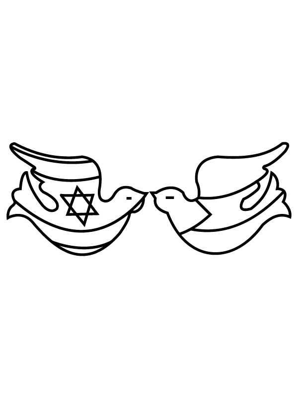 Peace Israel And Palestine Coloring Page Free Printable Coloring