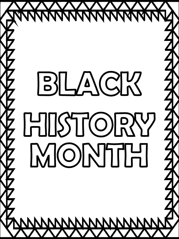 Celebrate Black History Month Coloring Page Free Printable Coloring Celebrate Black History Month Coloring Page Free Printable Coloring