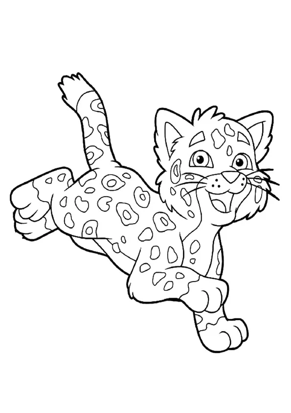Cheetah Coloring Page