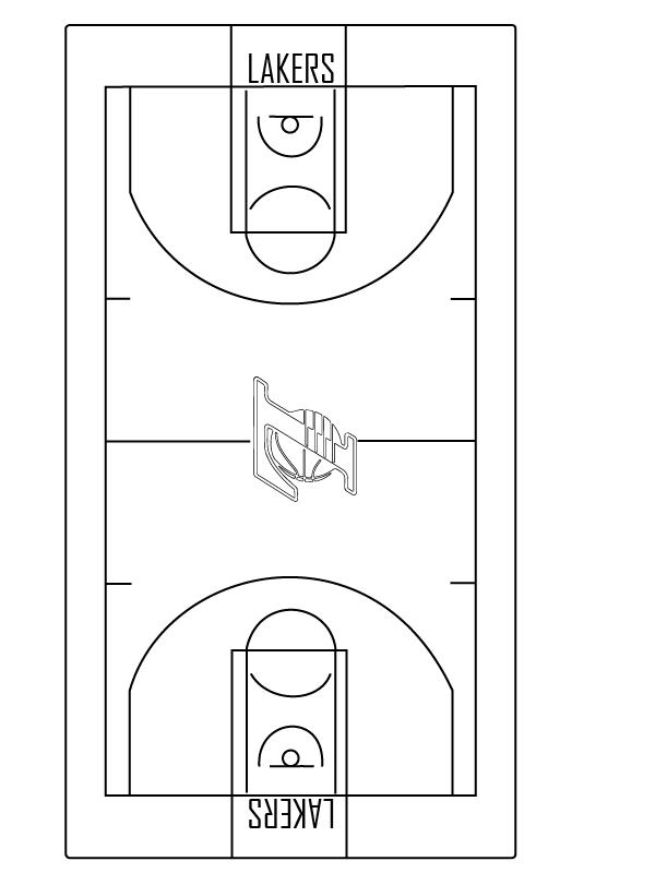 Lakers Coloring Page