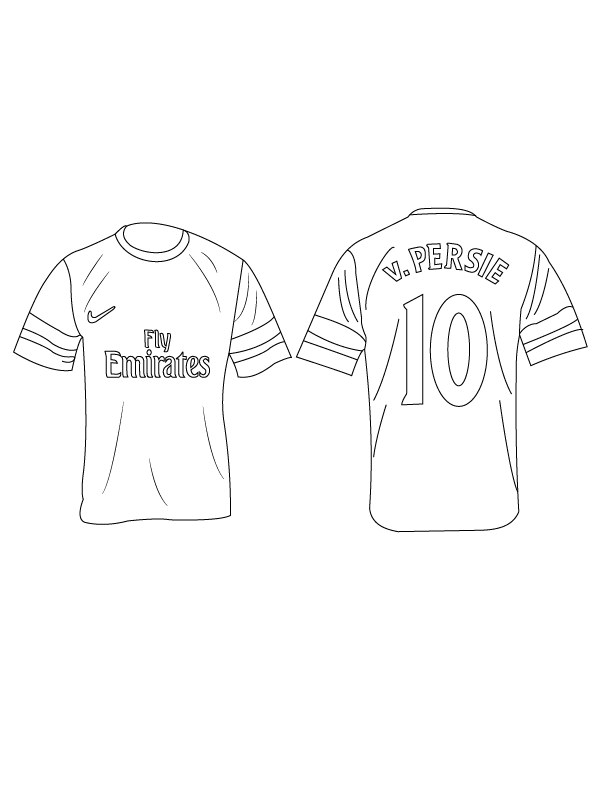 Robin van Persie Coloring Page