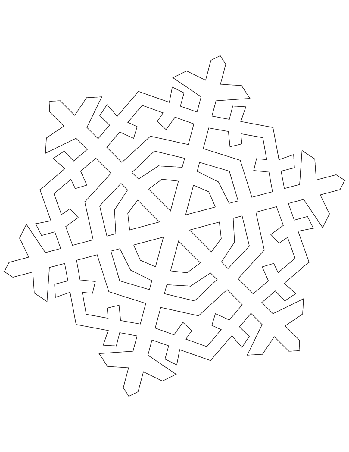 Snowflake Coloring Page
